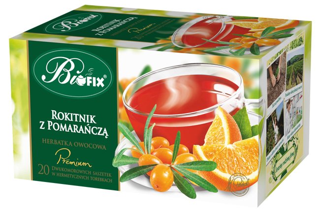 BIFIX Bi Fix Tea Sea-buckthorn tea with orange fruit Biofix Herbal Tea
