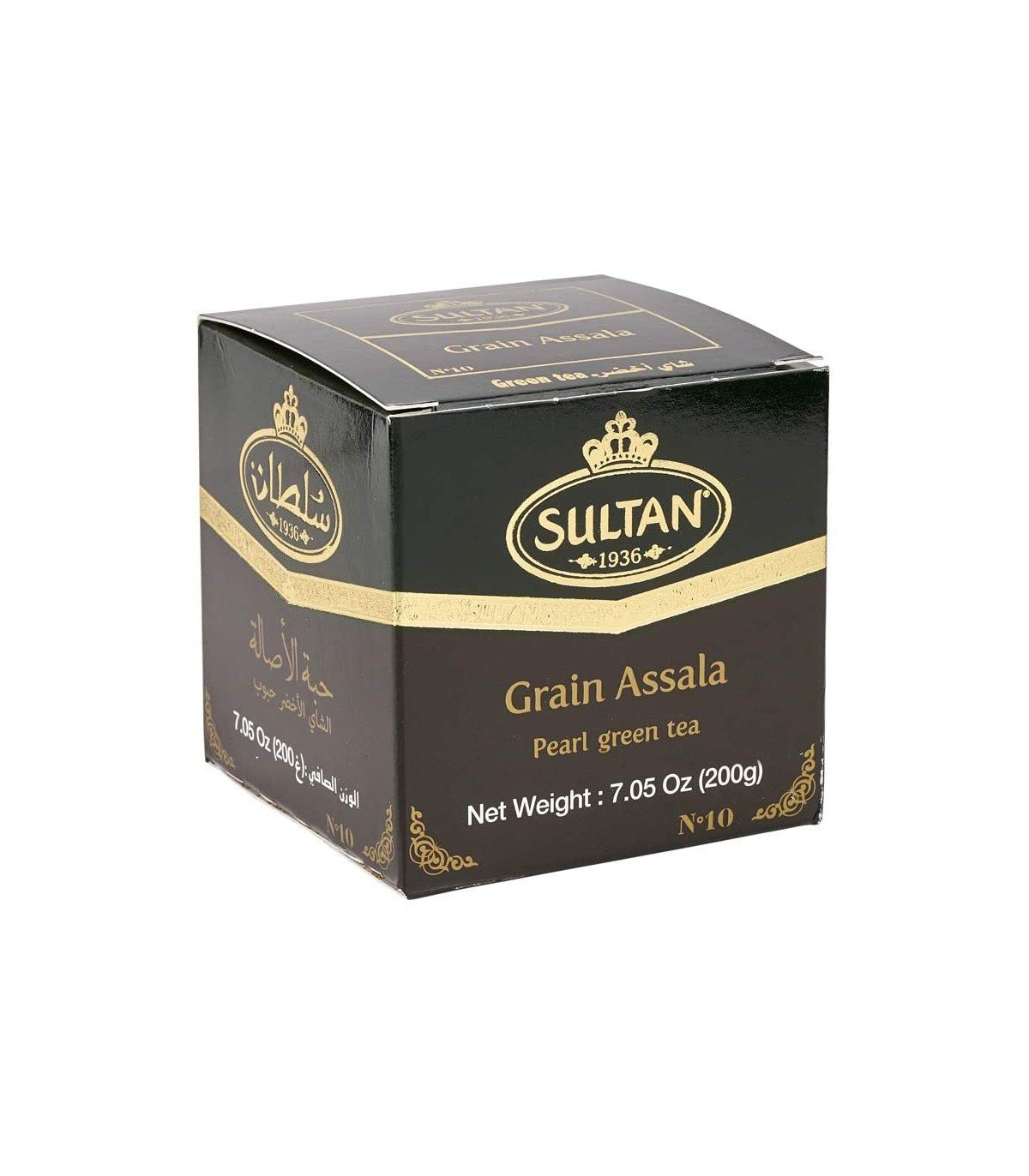 Sultan 1936 Pearl Green Tea Assala 200g 7.05oz 100% Green Tea Intensity 10