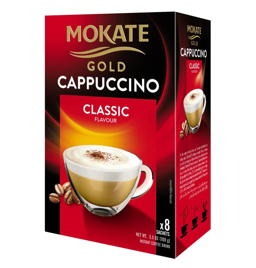 Mokate Gold Cappuccino Classic Flavour x 8 sachets 100g ON SPECIAL