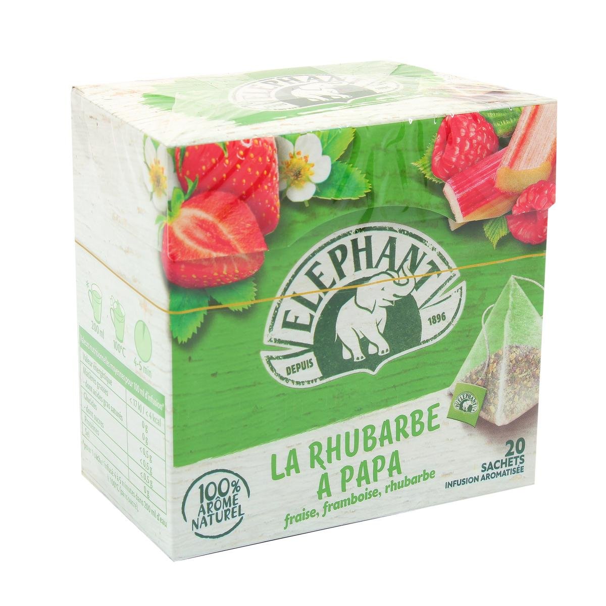 Elephant Infusion Infusion la rhubarbe à Papa - 20 sachets 36g