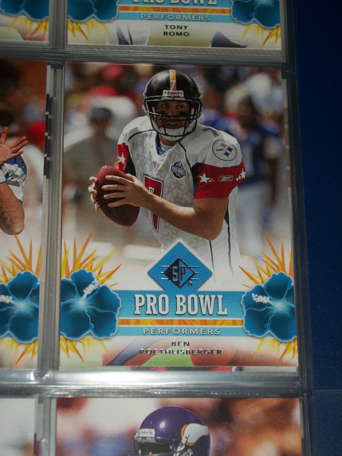 Ben Roethlisberger 2008 UD SP "Pro Bowl Performers" football card