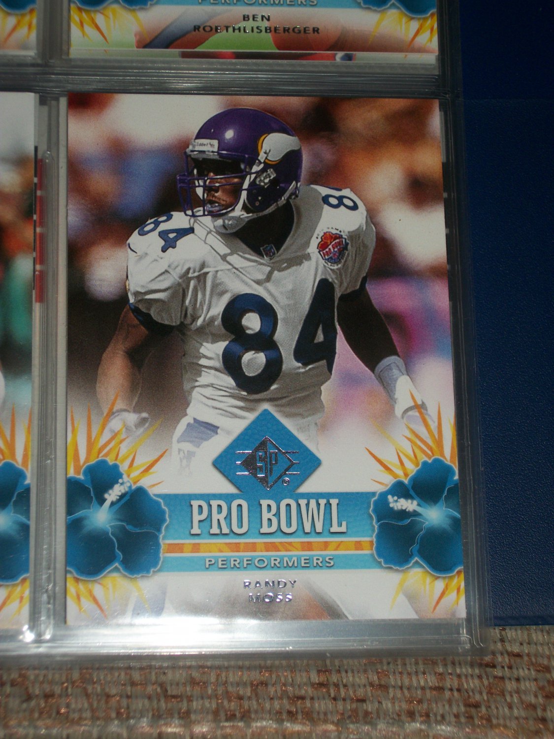 Randy Moss 2008 UD SP "Pro Bowl Performers" football card