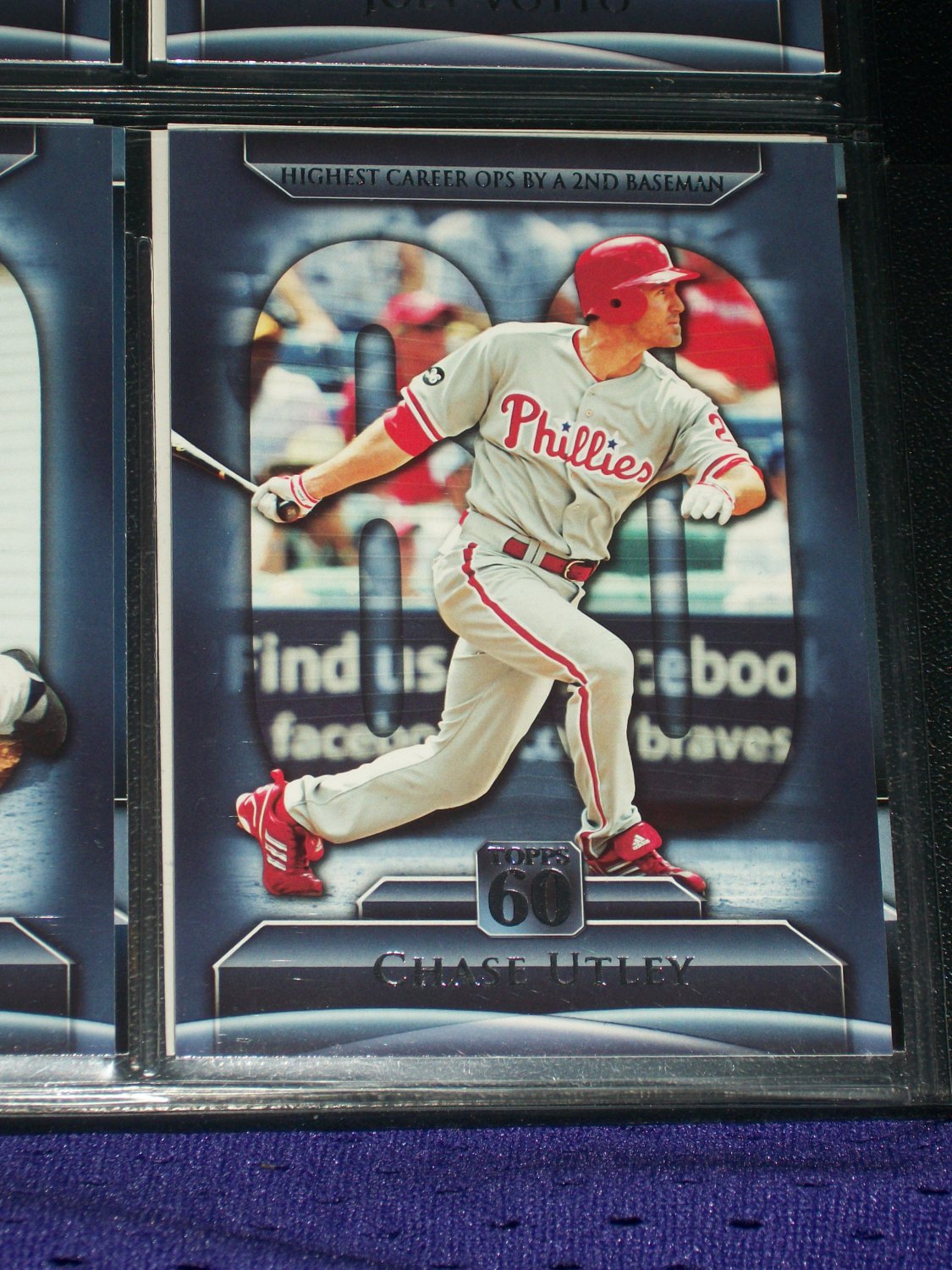 Chase Utley 2011 Topps 60- OPS Leader for Career by 2nd Baseman ...