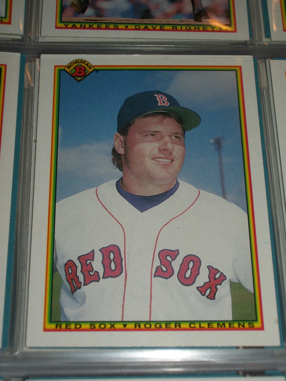 Roger Clemens 1990 Bowman Baseball Card