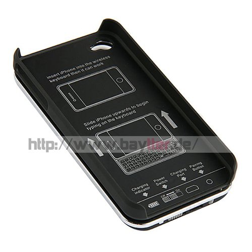 Hard Case with Bluetooth Sliding Keyboard for iPhone 4