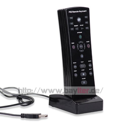 3-in-1 Wireless Keyboard/Controller/Remote for Sony PS3