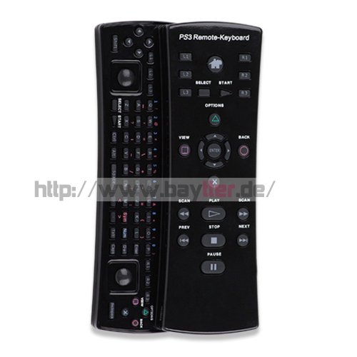3-in-1 Wireless Keyboard/Controller/Remote for Sony PS3