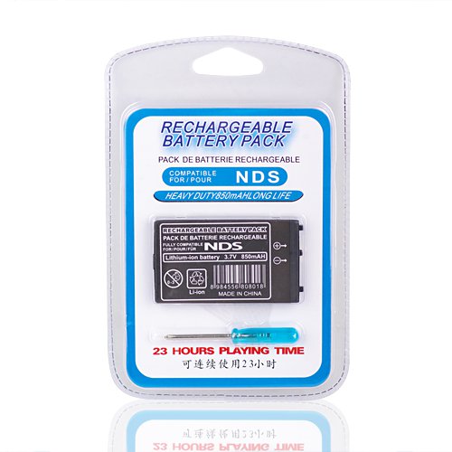Replacement 850mAh Rechargeable Li-ion Battery Pack for Nintendo DS ...