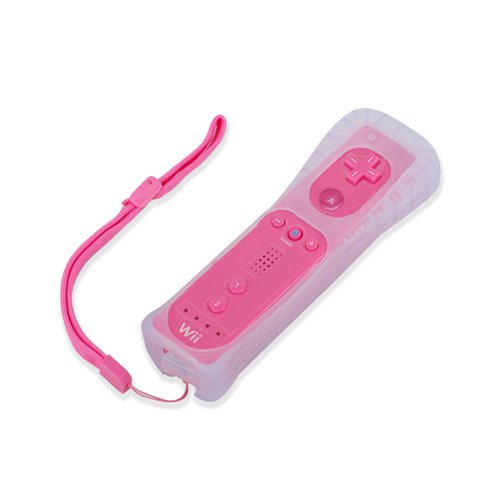Wii Remote Plus with Protective Case - Pink