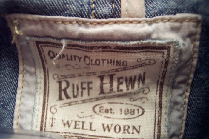 RUFF HEWN Denim Jacket ~ Size S Small ~ 101-9hjacket location94