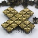 100 10mm Silver Pyramid Studs DIY Studs Metal Studs Craft Studs Spike ...