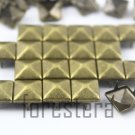 100 10mm Silver Pyramid Studs DIY Studs Metal Studs Craft Studs Spike ...