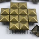 100 10mm Silver Pyramid Studs DIY Studs Metal Studs Craft Studs Spike ...