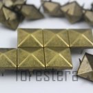 100 10mm Silver Pyramid Studs DIY Studs Metal Studs Craft Studs Spike ...