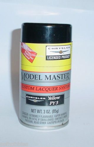 Testors Model Master Chrysler Yellow Lacquer 3oz Spray Can Model Car Paint