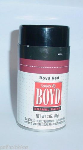 Testors Boyd Red 3oz Spray Can Enamel Plastic Model Master Paint