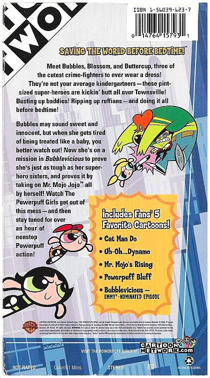 VHS - The Powerpuff Girls: Bubblevicious (2000) *5 Episodes / Cartoon ...