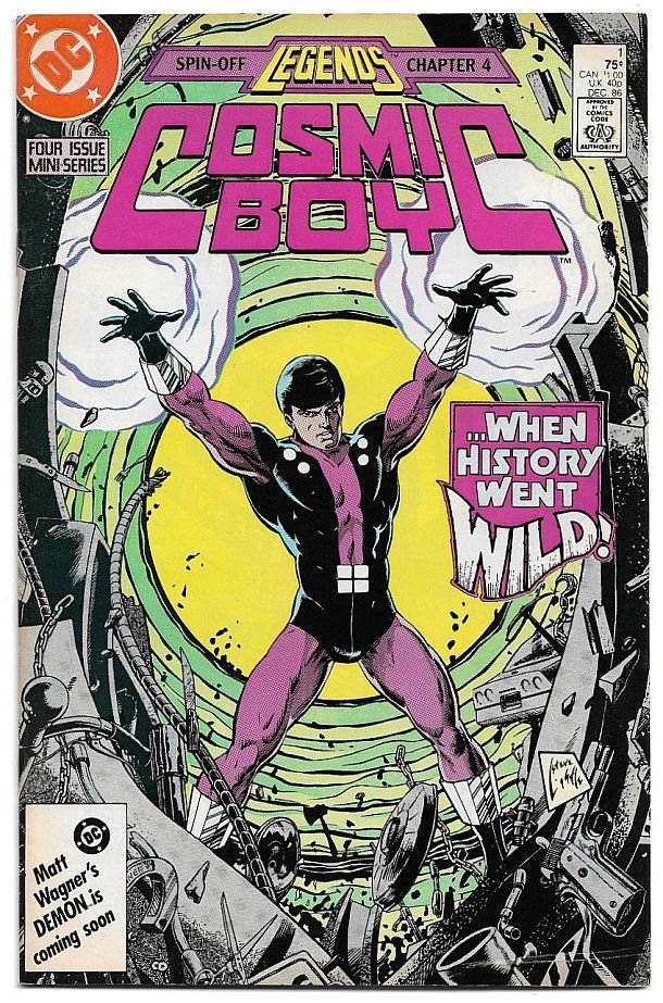 Cosmic Boy #1 (1986) *DC Comics / Night Girl / Cover Art By Steve Lightle*