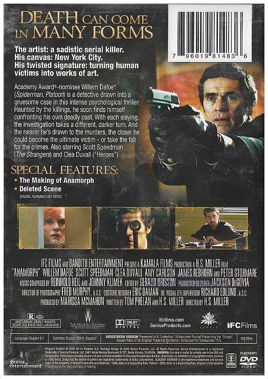 DVD - Anamorph (2007) *Clea DuVall / Desiree Casado / Willem DaFoe ...