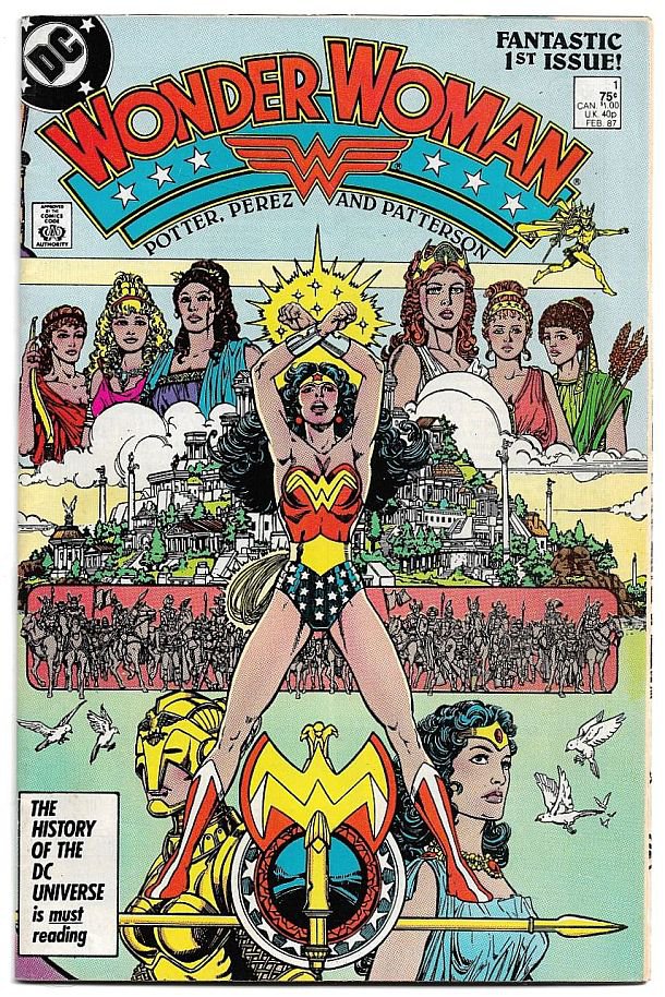 Wonder Woman #1 (1987) *DC Comics / Copper Age / Athena / Art By George ...