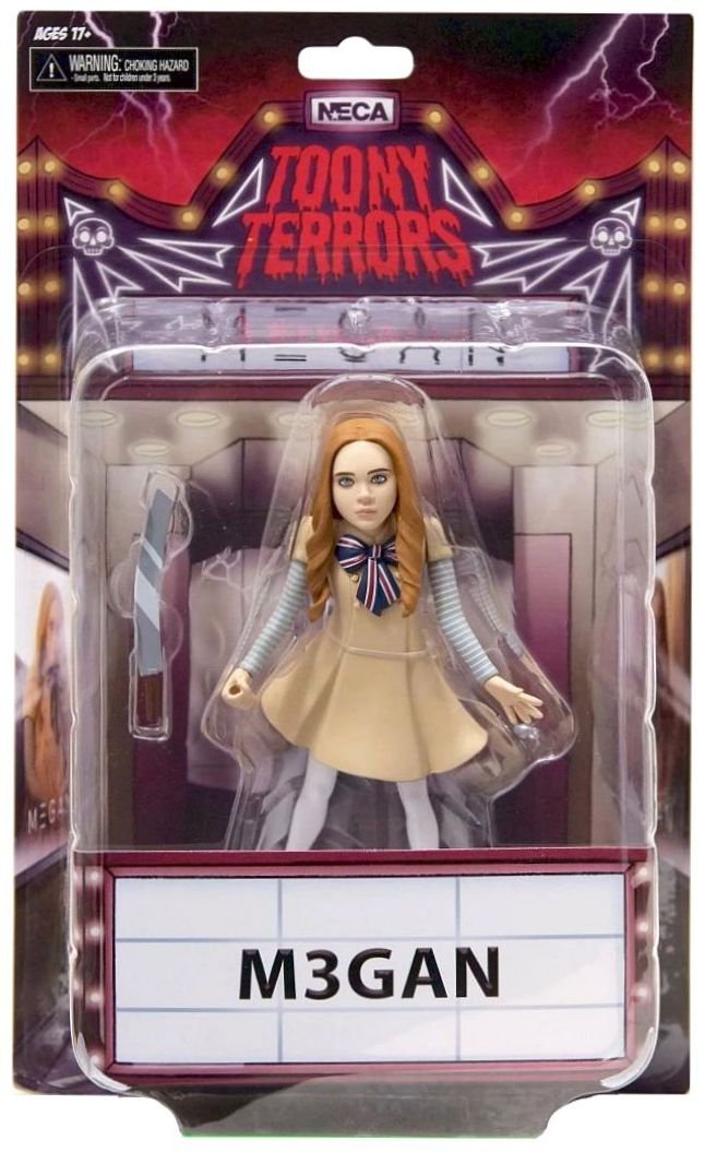 NECA Toony Terrors: M3GAN (2024) *Bonus Backdrop Display / 6" Posable Figure*