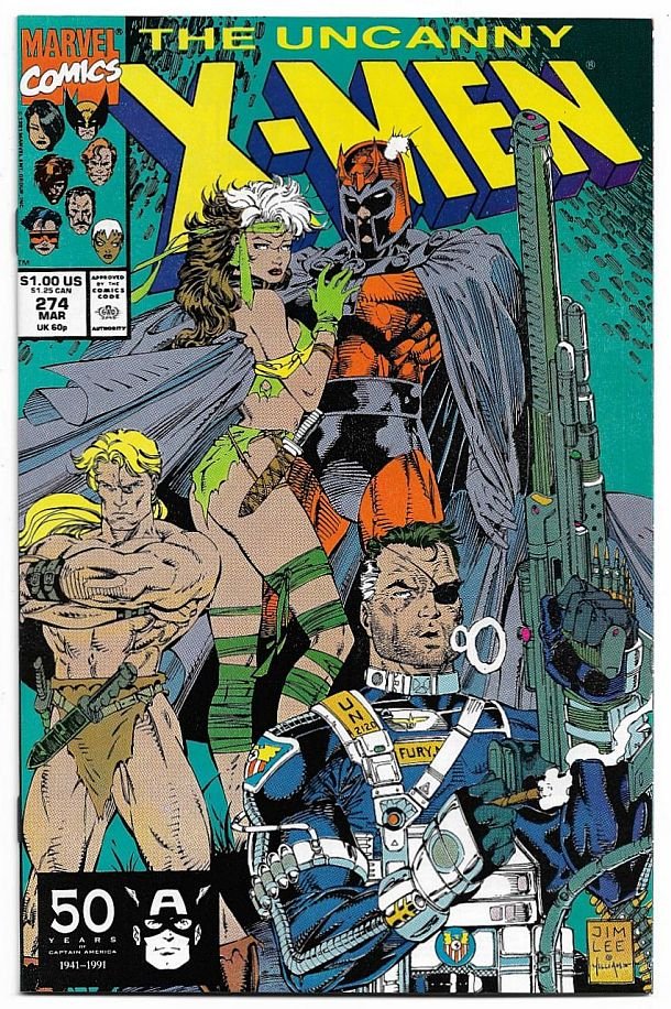 The Uncanny X-Men #274 (1991) *Marvel Comics / Cover Art By Jim Lee ...