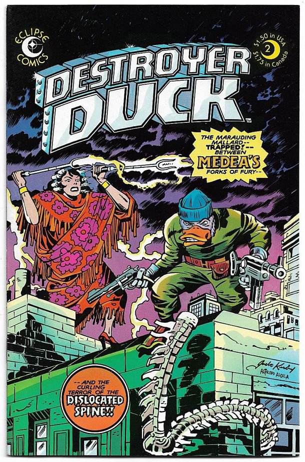 Destroyer Duck #2 (1983) *Eclipse Comics / Cover Artwork By Jack Kirby ...