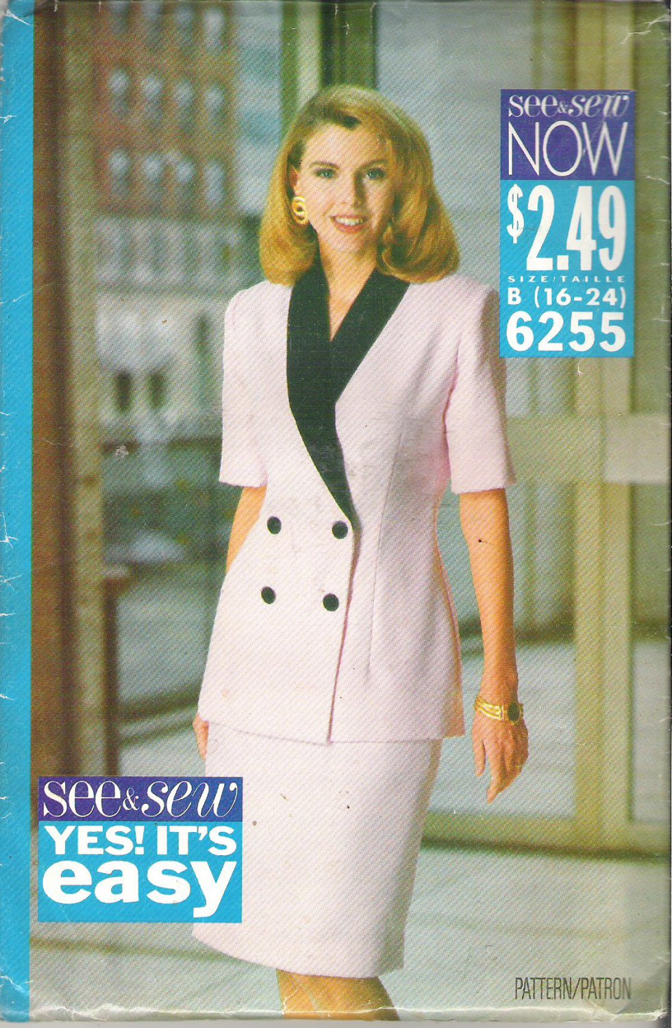 Butterick 6255 (1992) Vintage Plus Size Pattern Jacket/Top Skirt 16-24 ...