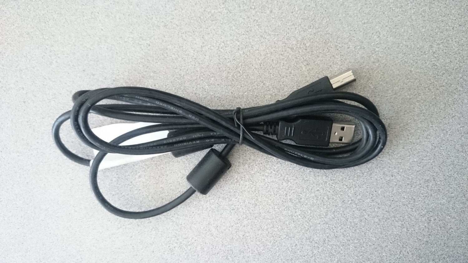 6ft USB 2.0 Printer Scanner Cable Cord Black A Male to B Male HP Canon ...