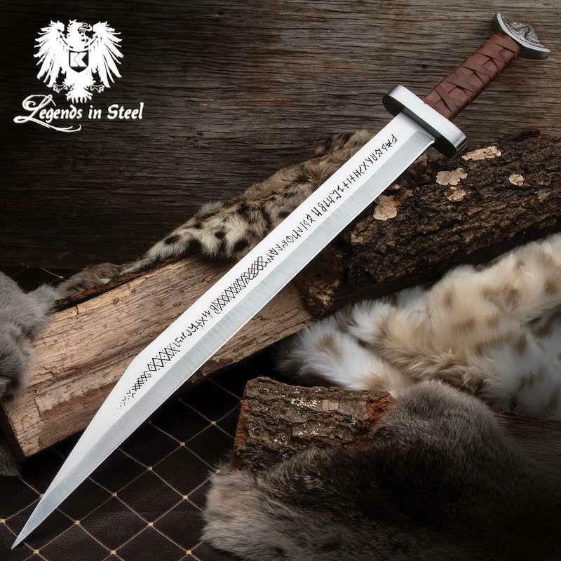 Viking Seax 30" Sword with Scabbard by Legends In Steel Collectible