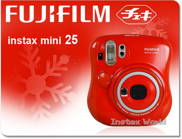 Fujifilm Instax Mini 25 Camera (RED)