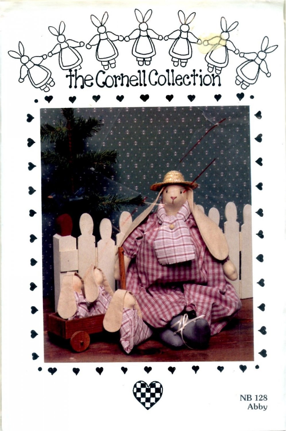 the Cornell Collection 20" Country Bunny Rabbit Pattern Cindy Kaiser ...