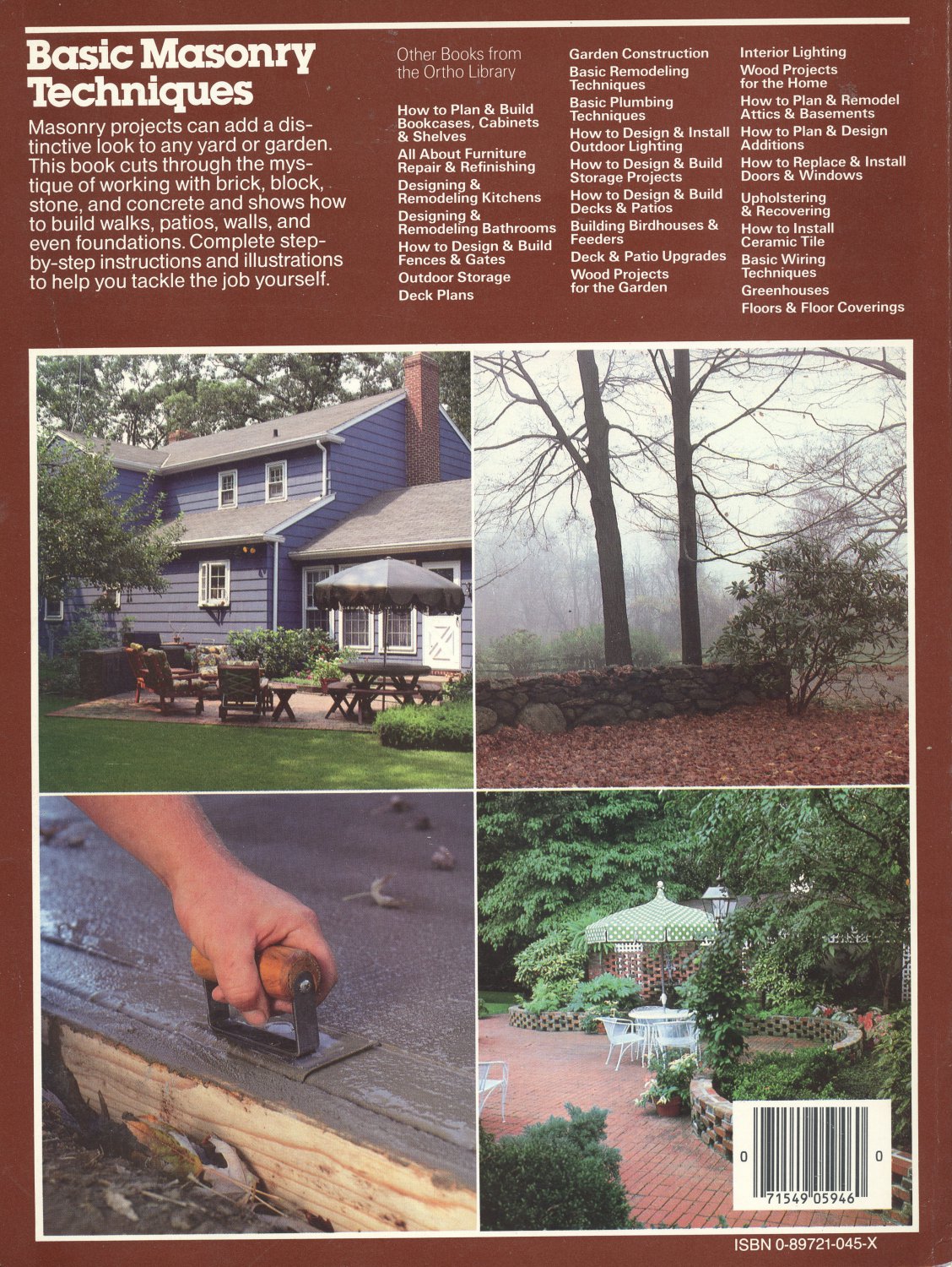 Basic Masonry Techniques (Ortho library) Paperback – 1985