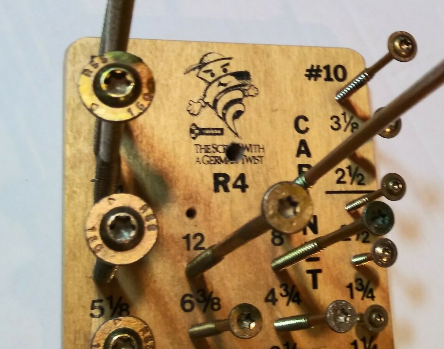 Unique Wood Reference Display with GRK RSS #10 R4 Screws Samples ...