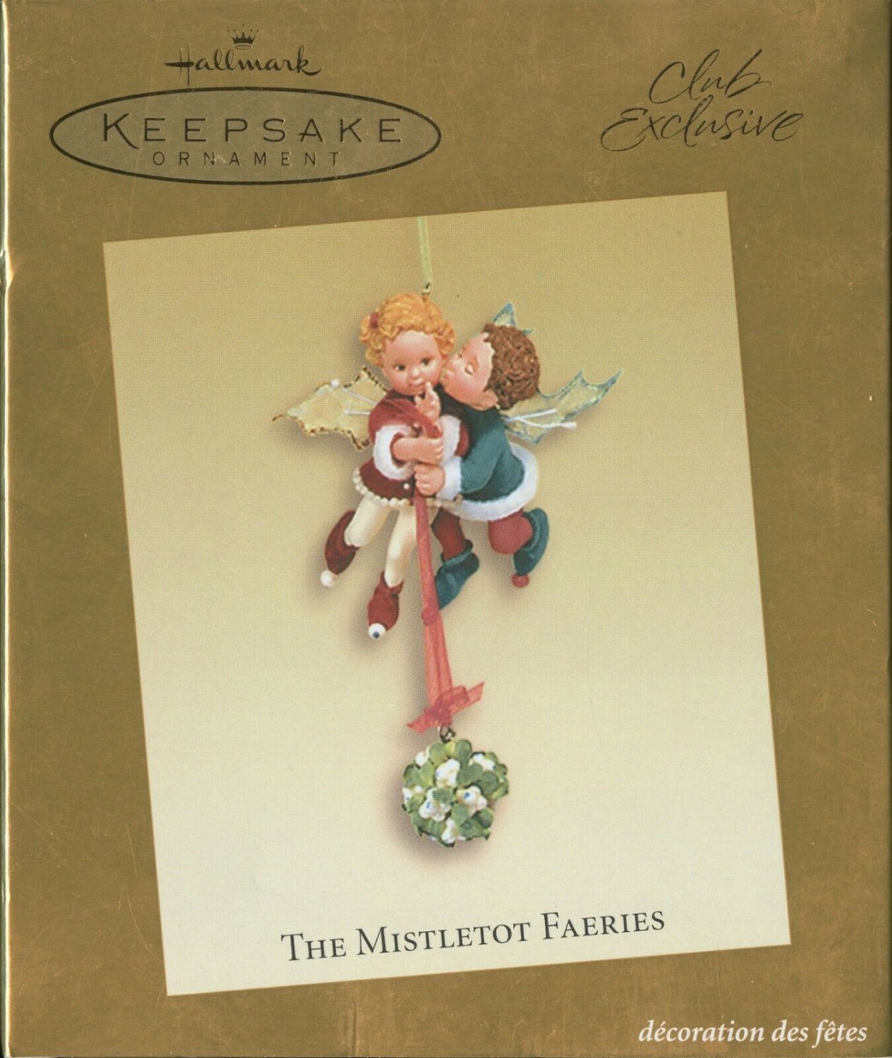 HALLMARK ORNAMENT - The Mistletoe Fairies - CLUB EXCLUSIVE - 2003