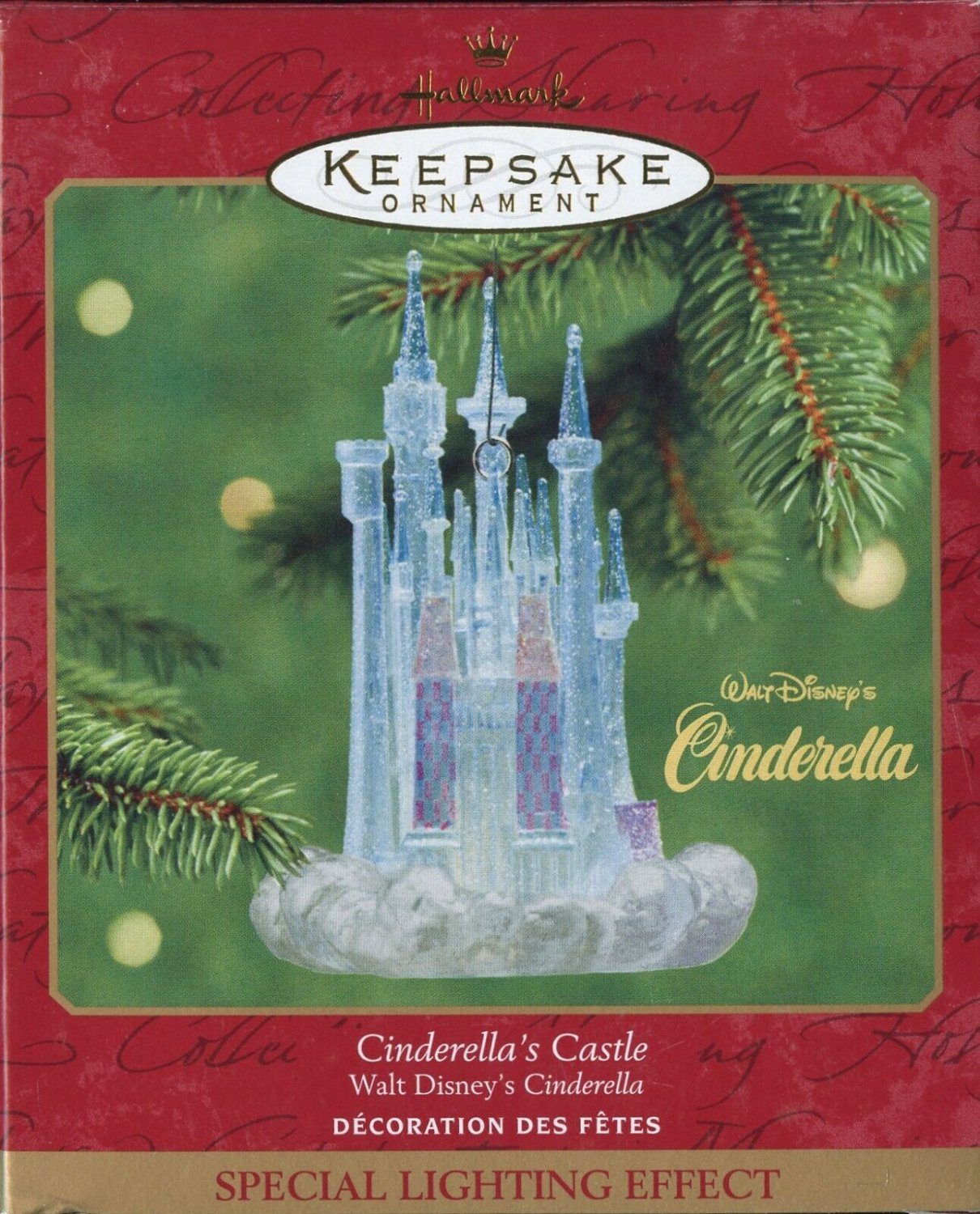 2001 Hallmark Cinderella's Castle Disney Keepsake Ornament Princess ...