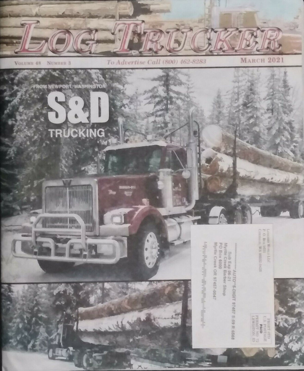 Log Trucker Logging Truck Loggers World Magazine Scio Oregon March 2021 ...
