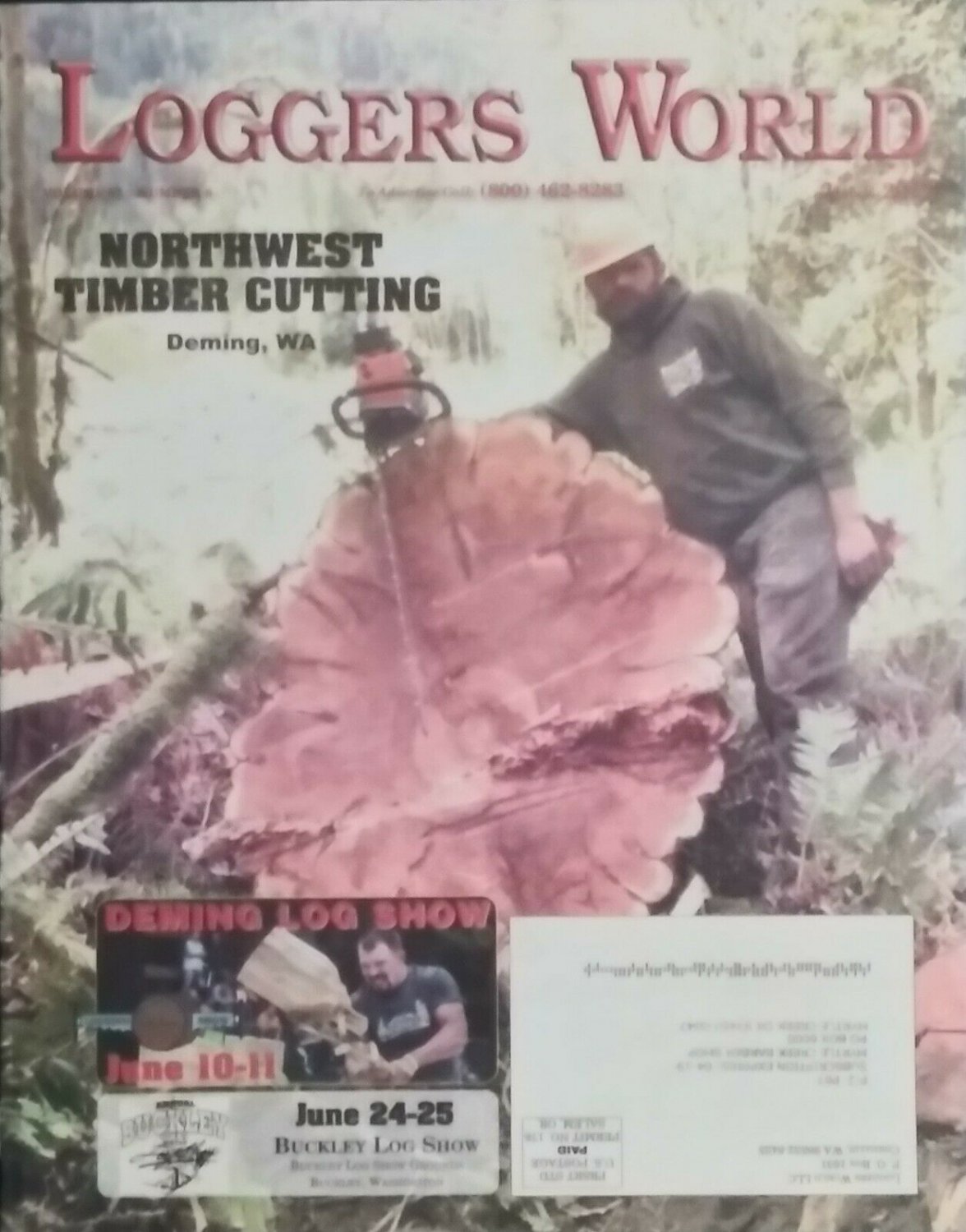 Log Trucker Logging Truck Loggers World Magazine Washington Oregon June ...