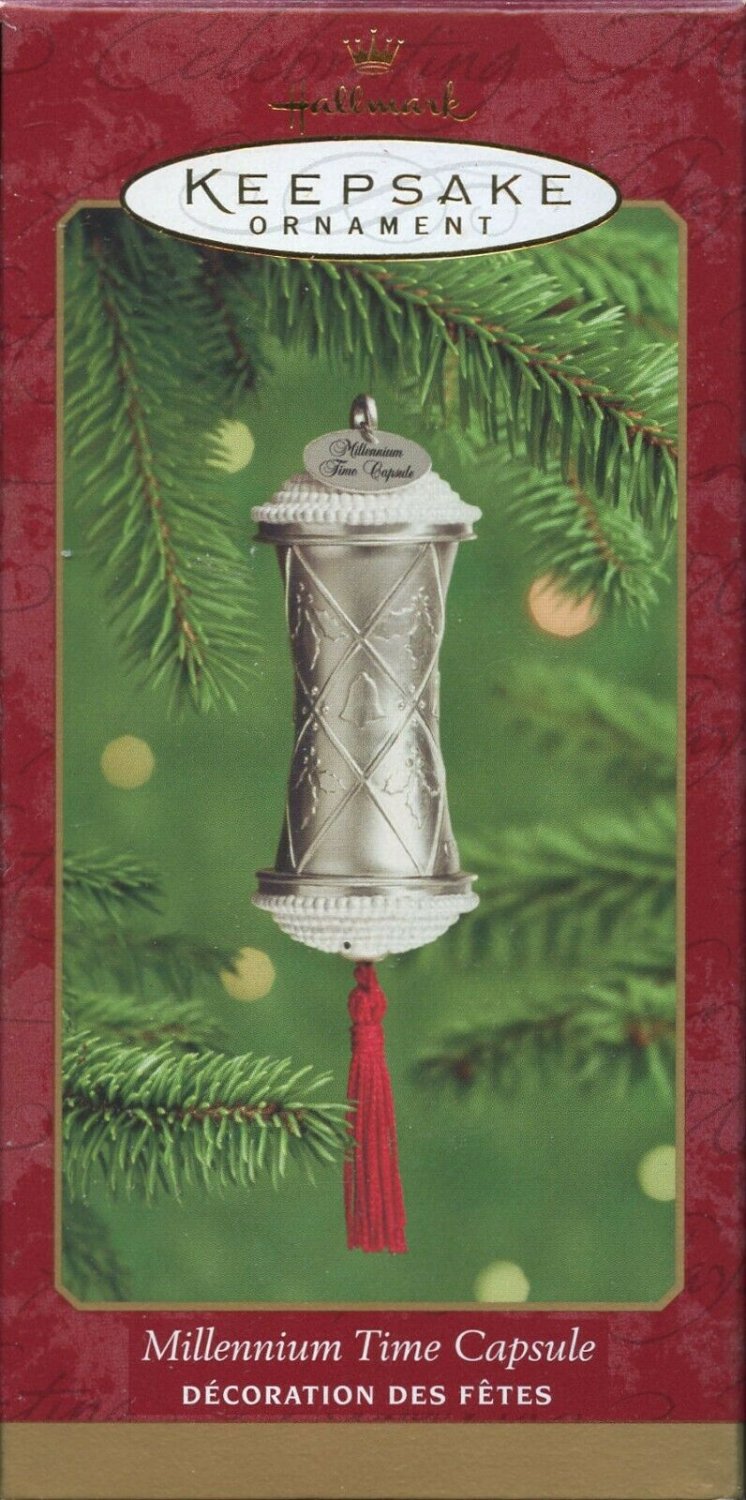 Hallmark 2000 Millenium TIME CAPSULE Miniature Scroll Inside