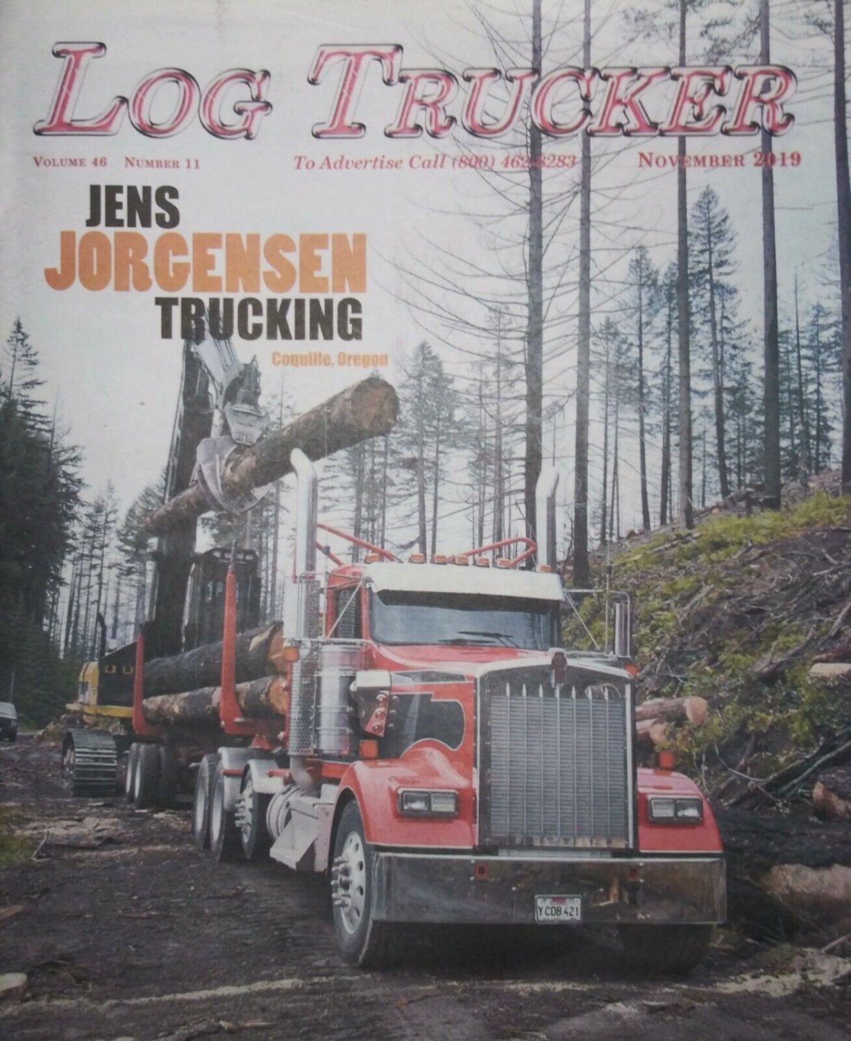 Log Trucker Logging Truck Loggers World Magazine Myrtle Point OR Nov 2019