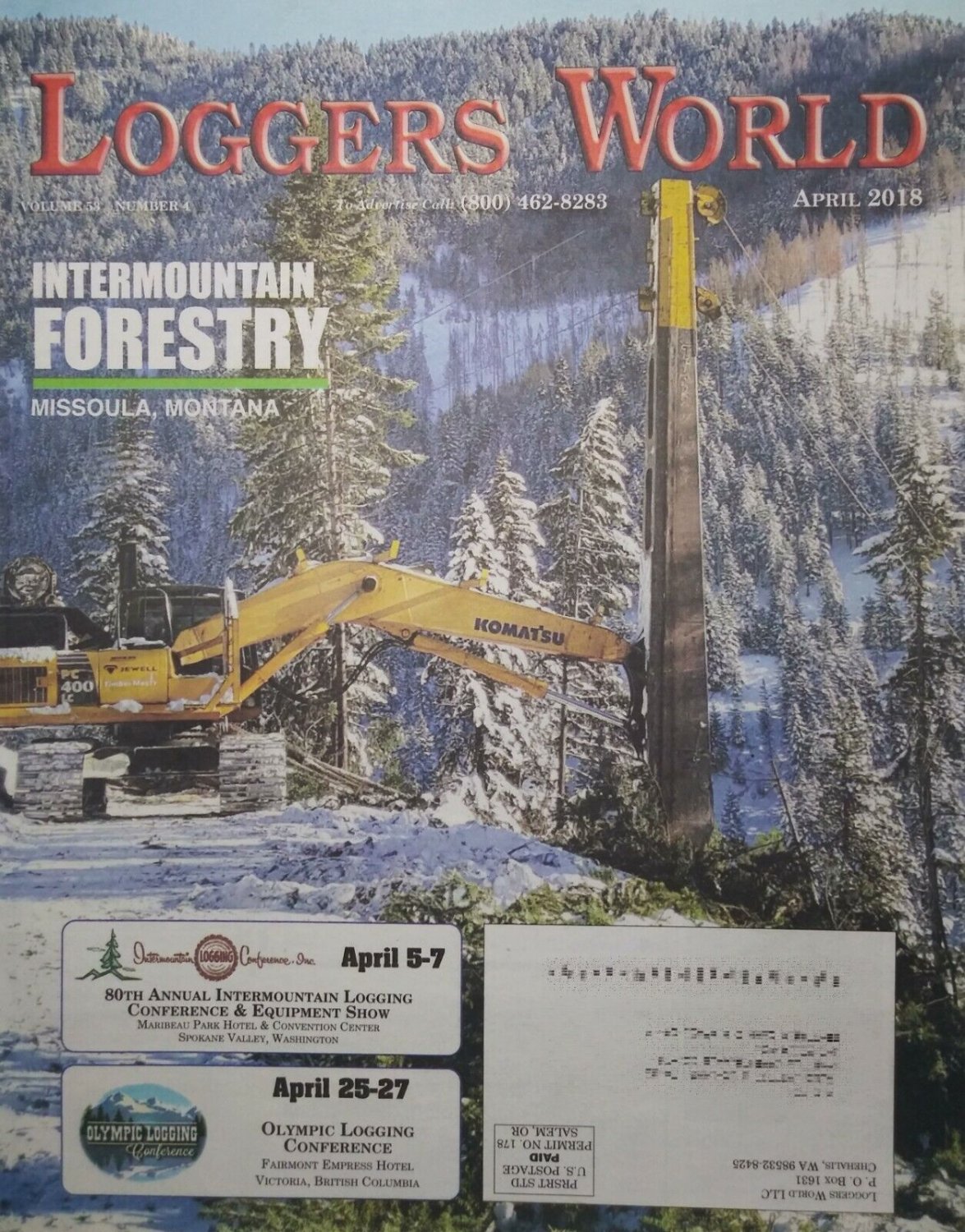 Log Trucker Logging Truck Loggers World Magazine Montana Forestry April ...