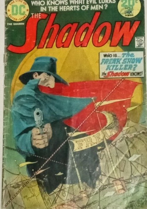 SHADOW #2 Mike Kaluta Art! Denny O'Neil Script! "Freak Show Murders" '73