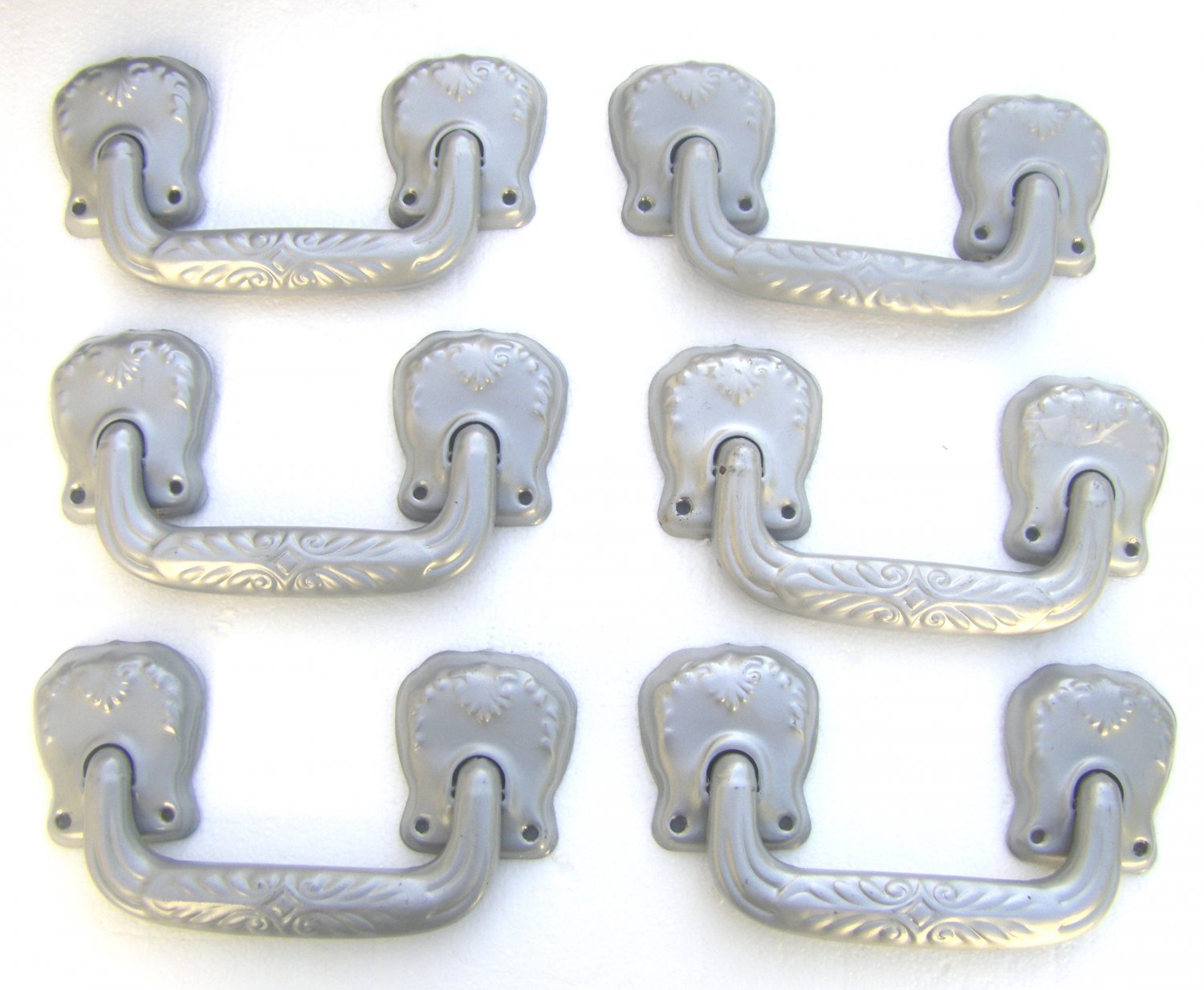 LOT OF 6 METAL CASKET/COFFIN HANDLES- HALLOWEEN!