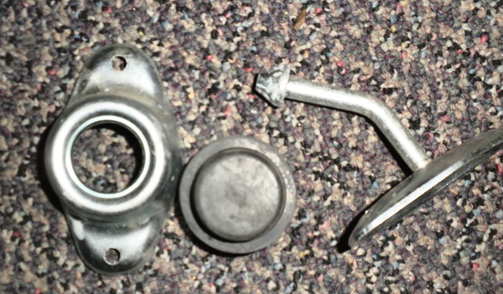 Galvanized Metal 3" Angled Door Holdback 3 Piece Set
