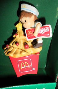 Enesco Smallwonders Mc Donald's French Fry Tree Miniature Ornament #653950