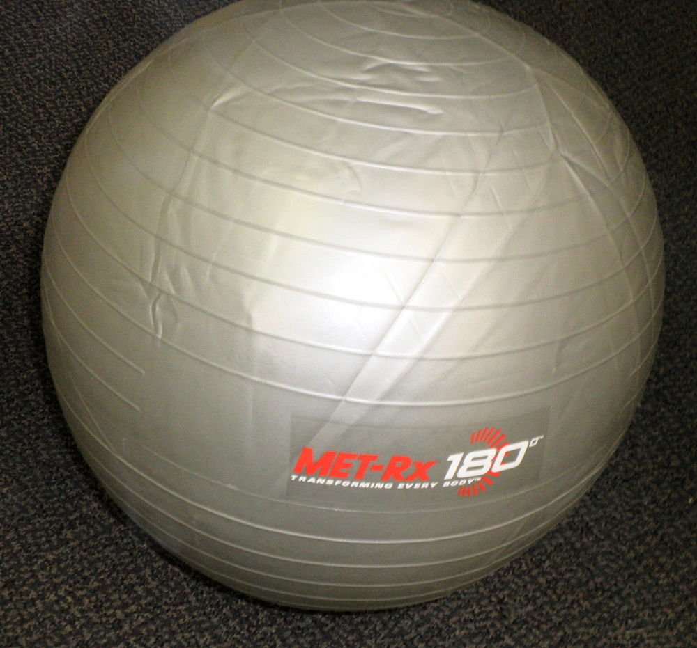MET-RX 180 Workout Ball With Pump #2772536X8