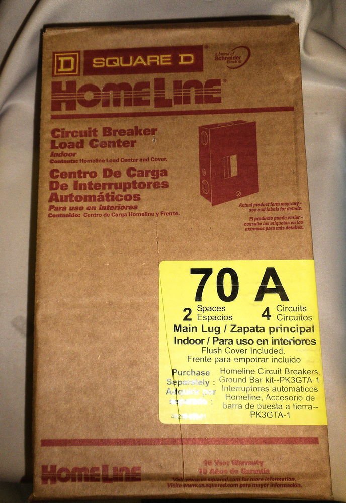 Square D By Schneider Homeline Indoor 70A Circuit Breaker Load Center # ...