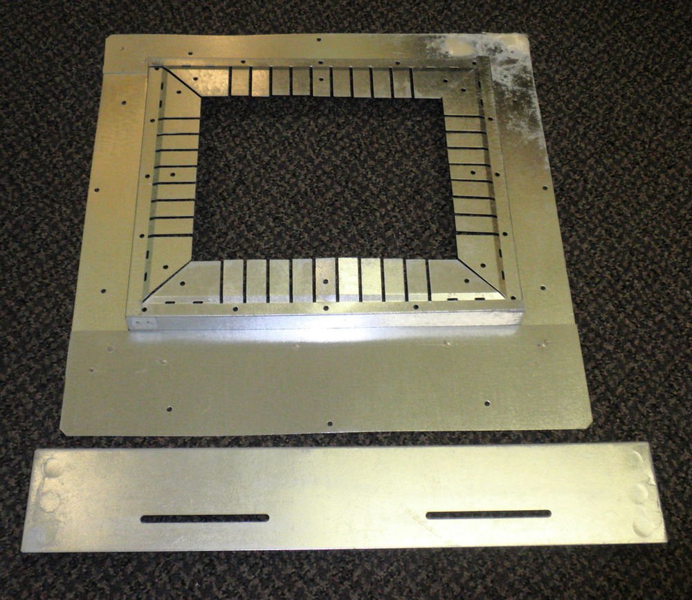 Metal 1" Fingertab Attachment Duct Connector For HVAC 2 Pieces #7990-6211