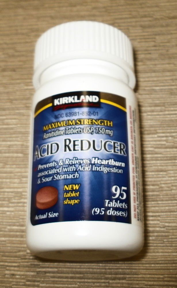 Kirkland Maximum Strength Ranitidine Tablets USP, 150mg Acid Reducer 95 ...