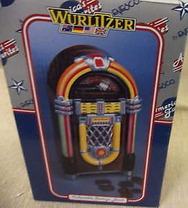 Enesco Ceramic Wurlitzer Jukebox Bank #480282 UPC:045544549769